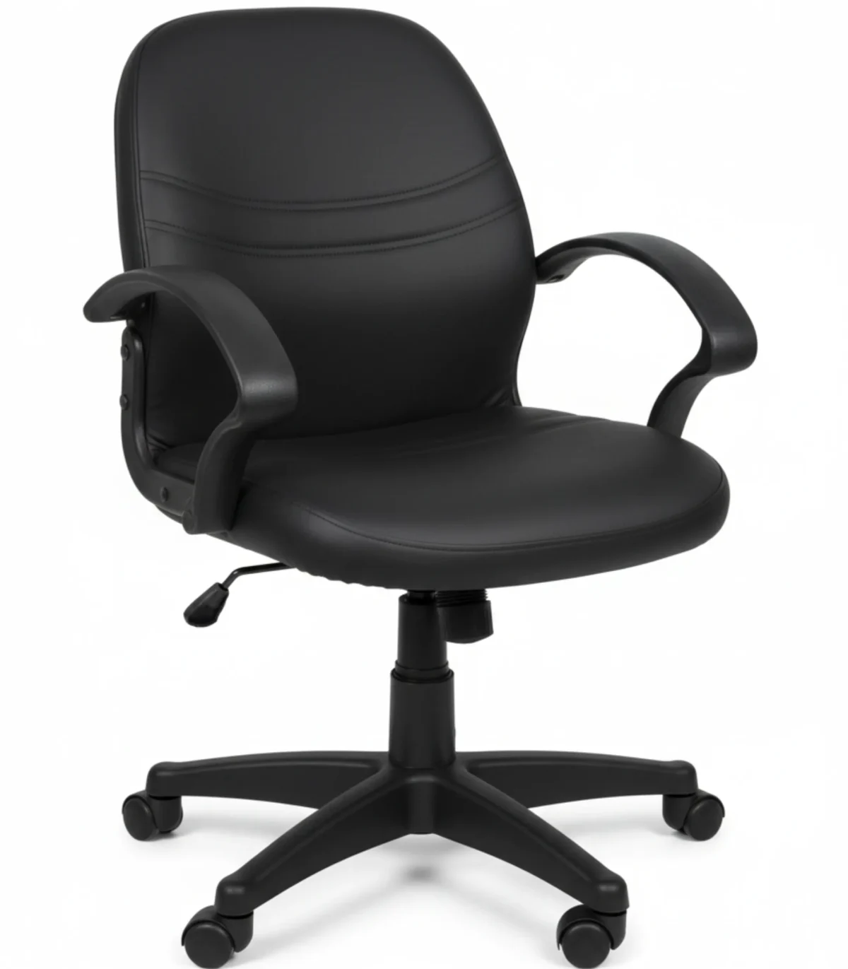 Leather & Metal Office Chair – Black Ergonomic Design in Egypt ...